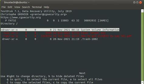 how to recover deleted files in linux