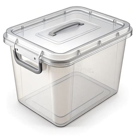 Plastic Storage Bin With Lid Png Stock Illustration Illustration Of Stackable Iron 361677801