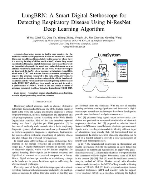 Pdf Lungbrn A Smart Digital Stethoscope For Detecting Respiratory Disease Using Bi Resnet