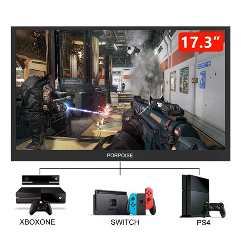 17,3 дюймов супер-ультра портативный монитор для HDMI PS3 PS4 xbox PC ...