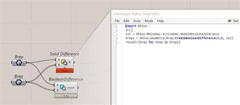 Boolean Difference In Gh Much Slower Than In Rhino Grasshopper