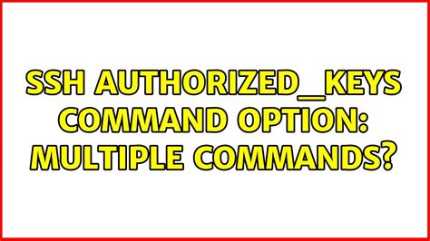 Authorized Keys