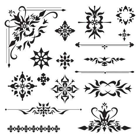 Ornamental Design Elements 444577 Vector Art At Vecteezy