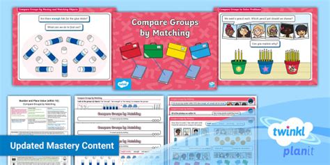 👉 Y1 Compare Groups By Matching Place Value Within 10 Lesson15