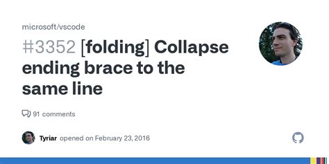 [folding] collapse ending brace to the same line · issue 3352