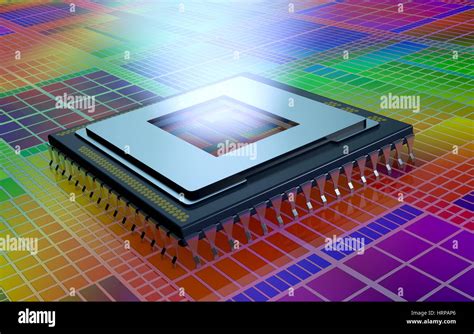 Silicon Wafer Illustration Hi Res Stock Photography And Images Alamy