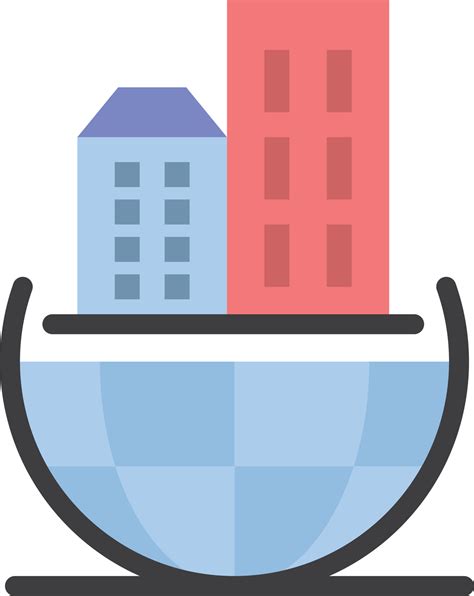 Global Organization Architecture Business Sustainable Flat Color Icon Vector Icon Banner