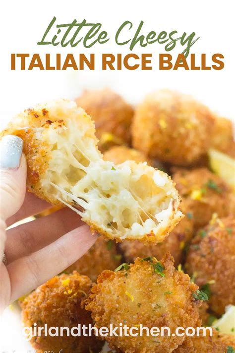 Cheesy Aranciniitalian Rice Balls Recipe Rice Side Dish Recipes
