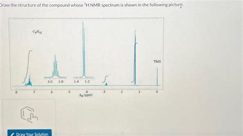 Solved Draw The Structure Of The Compound Whose 1h Nmr