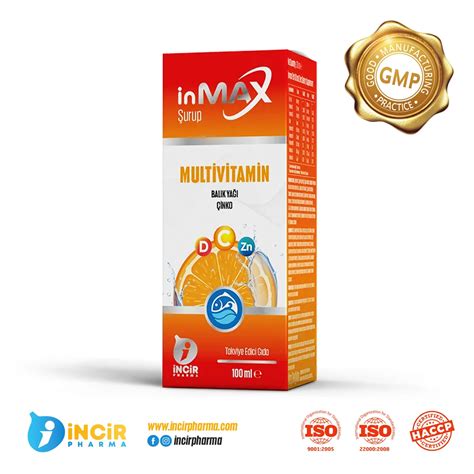 Inmax Multivitamin Balık Yağı Ve Çinko Şurup İncir Pharma