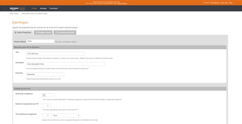 python how to create a project using mturk api stack overflow