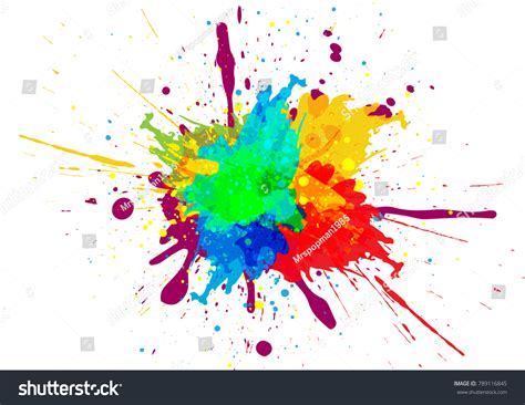 Abstract Splatter Color Background Illustration Vector Stock Vector Royalty Free