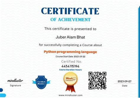 Juber Alam On Linkedin Python Programming Language Certificate