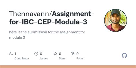 Github Thennavannassignment For Ibc Cep Module 3 Here Is The Submission For The Assignment