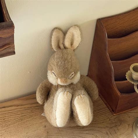 빈티지 잠자는 토끼 인형