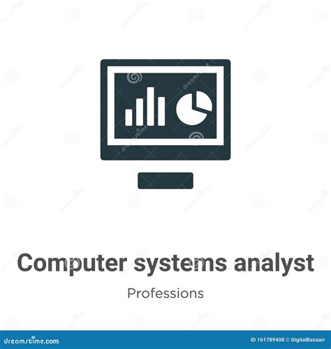 Computer Systems Analyst Vector Icon On White Background Flat Vector