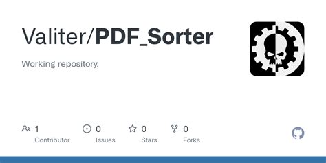 Github Valiterpdfsorter Working Repository
