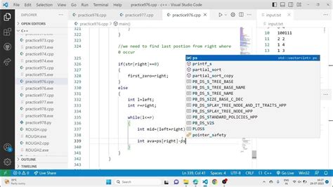 binary string copying binary search youtube