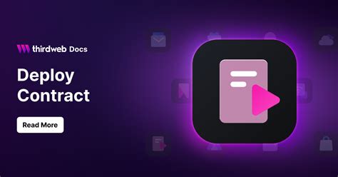 Deploy Contract Thirdweb Deploy