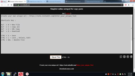 Simplest Online Notepad For Copy Paste In PHP SourceCodester