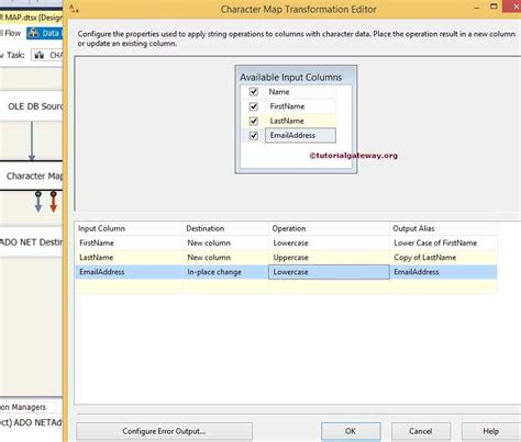 Character Map Transformation In Ssis