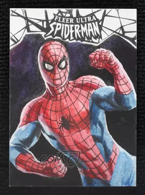 2017 Fleer Ultra Marvel Spider Man Cartes à Croquis 11 Matias Streb
