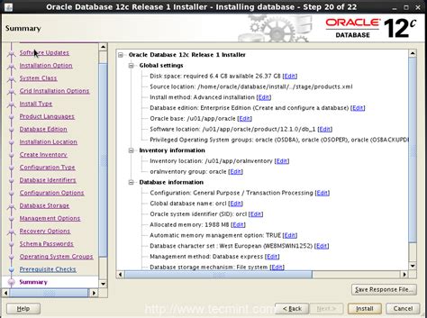 Navin8055 Oracle 12c Installation In Linux And Uninstallation In Windows