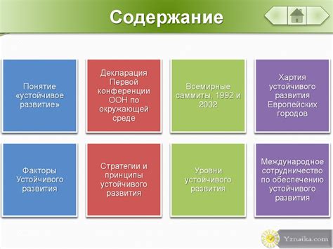 Концепция устойчивого развития Online Presentation