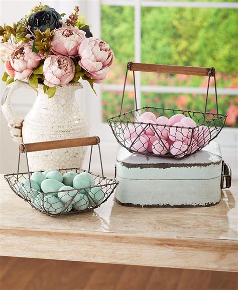 Country Baskets Or Decorative Eggs Ltd Commodities Farmhouse Table
