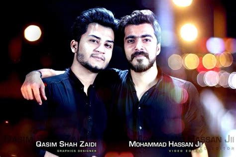 Graphics Designer And Video Editor Qasim Shah Zaidi