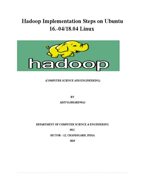 Hadoop Installation Manual 2odt Pdf Apache Hadoop Sudo