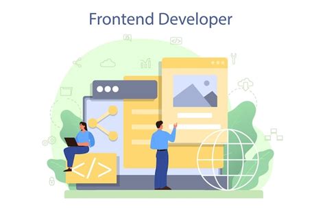 Concept De Développeur Frontend Amélioration De La Conception De L