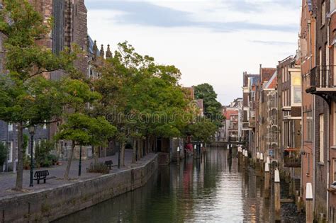 A Picturesque Canal Scene With Historic European Style Buildings A