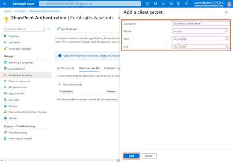 Create Microsoft Entra ID Application COSMO Document Management System