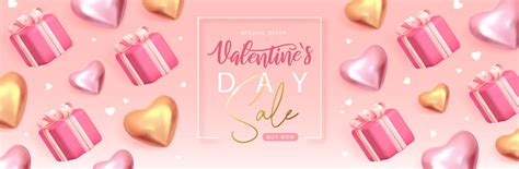 해피 발렌타인 데이 세일 탑 뷰 포스터에는 3d 사랑의 하트와 선물 상자가 있습니다 발렌타인 데이 휴가 배경입니다 벡터 그림 2월에 대한 스톡 벡터 아트 및 기타 이미지