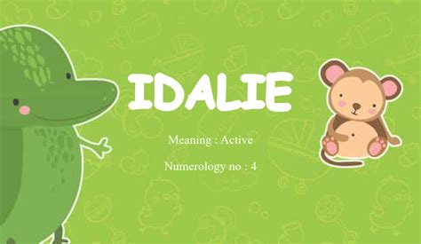 Idalie Name Meaning