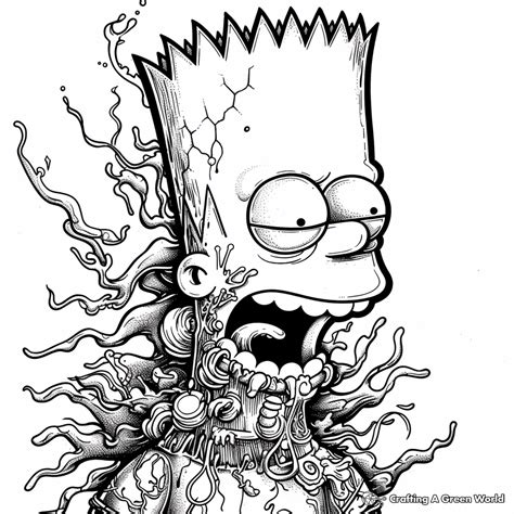 The Simpsons Coloring Sheets Dragon Coloring Pages Makenstitch