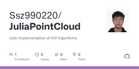 Github Ssz990220juliapointcloud Julia Implementation Of Icp Algorithms
