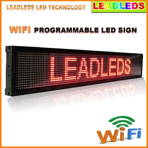 Wifi Programmable Led Scrolling Message Sign Board