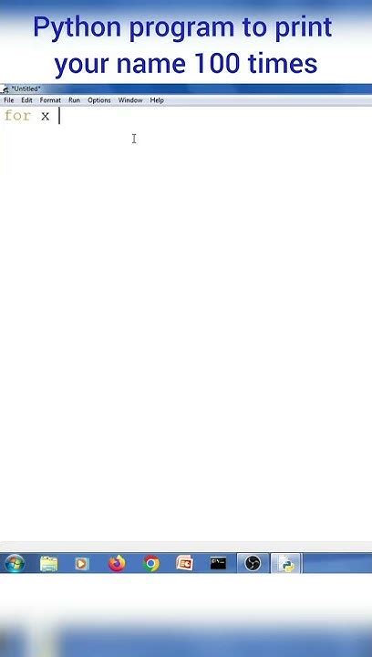 Python Program To Display Your Name 100 Times Pythonprogramming Programmingshorts Itzrafiq