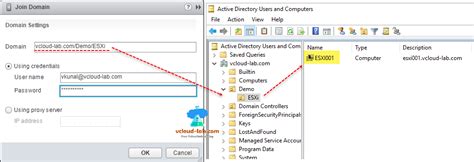 Join Domain Esxi To An Active Directory Ou Powercli Vgeek Tales
