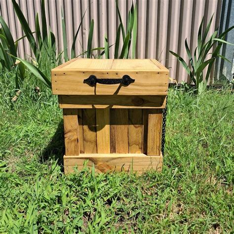 4 Gallon Trash Can Small Trash Bin Bathroom Bin Bathroom Storage Bathroom Storage Wood Bin