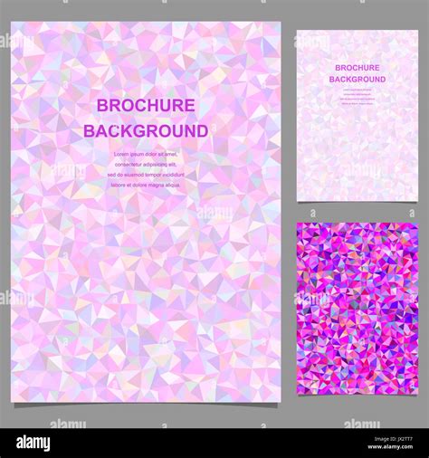 Colored Abstract Triangle Brochure Template Stock Vector Image And Art Alamy