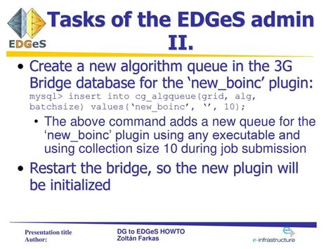 How To Connect Your Dg To Edges Zoltán Farkas Mta Sztaki Ppt Download