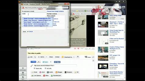 How To Send A YouTube Video In An Email YouTube