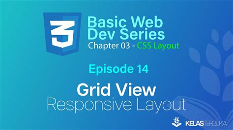 Css Layout Episode 14 Responsive Layout Grid View Youtube