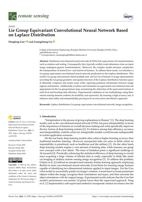 Pdf Lie Group Equivariant Convolutional Neural Network Based On Laplace Distribution