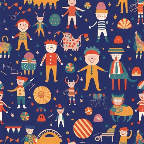 Premium Ai Image The Circus Pattern