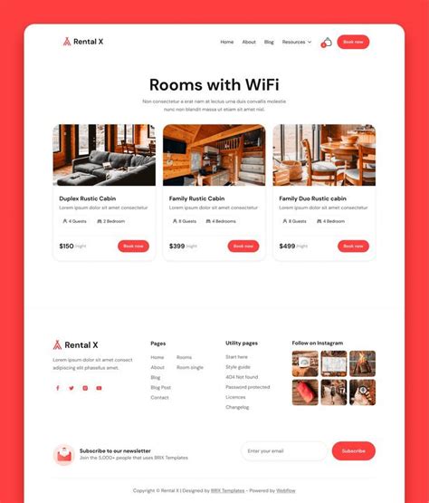 Presenting Rental X Our New Local Airbnb Html Css Website Template