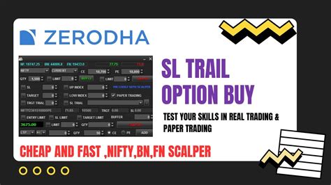 How To Set Trailing Stop Loss In Zerodha Scalper Option Trading Algo Shorts Youtube